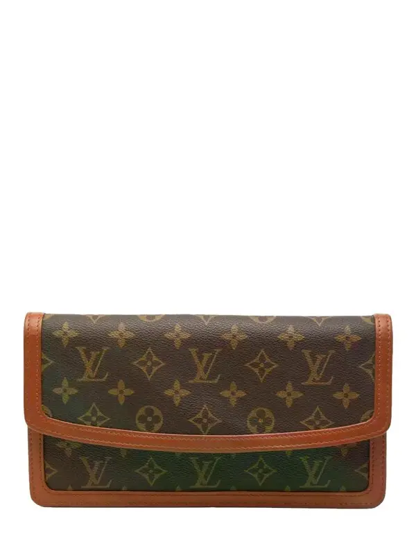 LOUIS VUITTON 1991 Monogram Pochette Dame Pm Clutch - Brown
