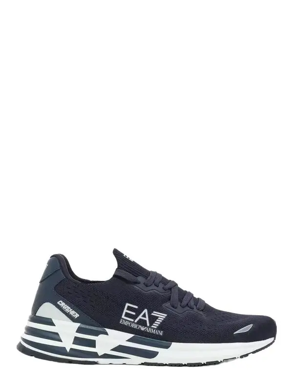 EA7 Logo-detail Sneakers - Blue
