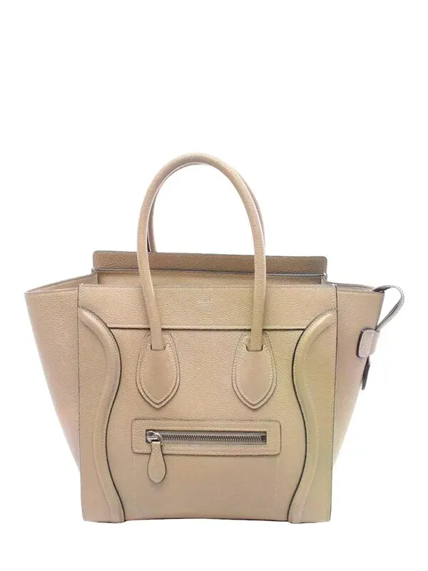 Celine 2010-2026 Micro Luggage Tote Bag - Neutrals