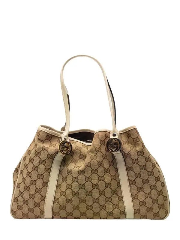 Gucci Gg Canvas Twins Tote Bag - White
