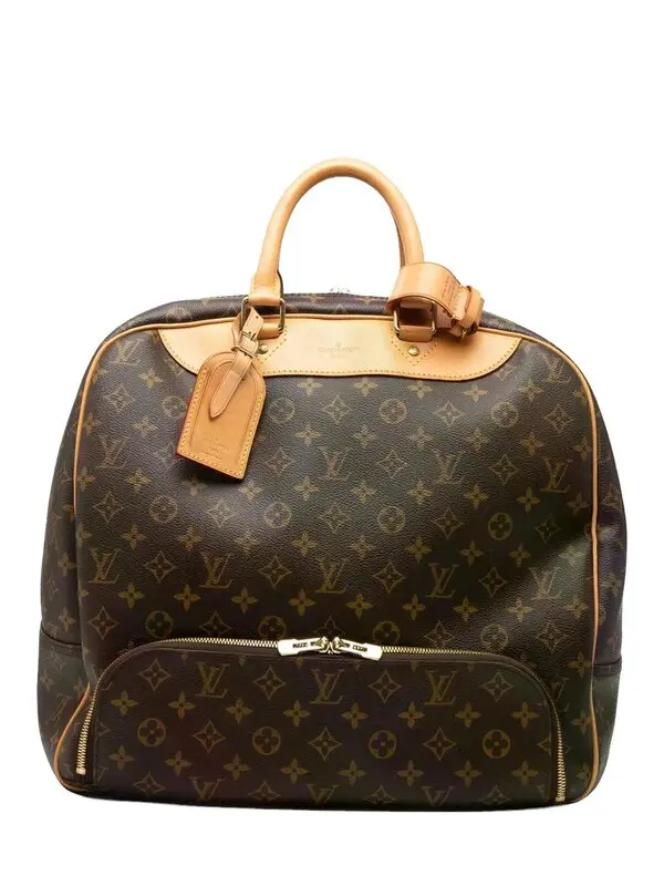 LOUIS VUITTON 1997 Monogram Evasion Travel Bag - Brown
