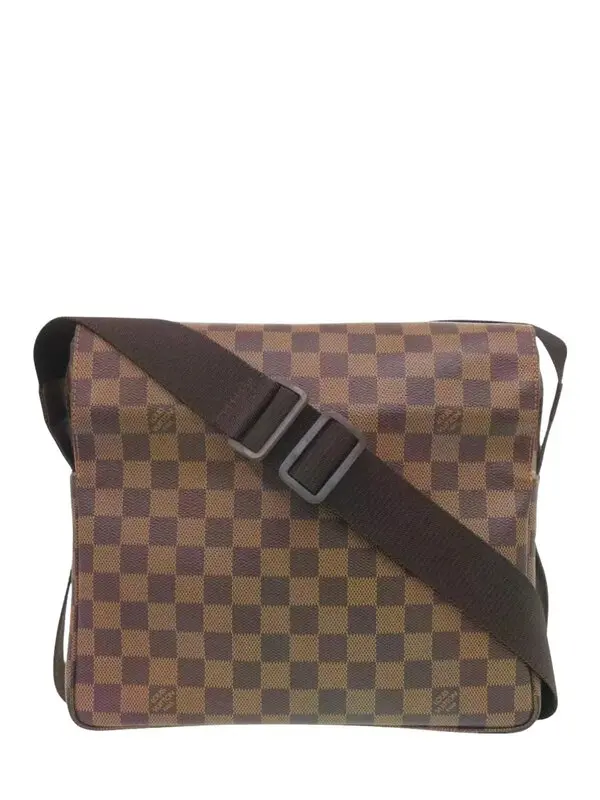 LOUIS VUITTON 2004 Damier Ebene Naviglio Crossbody Bag - Brown