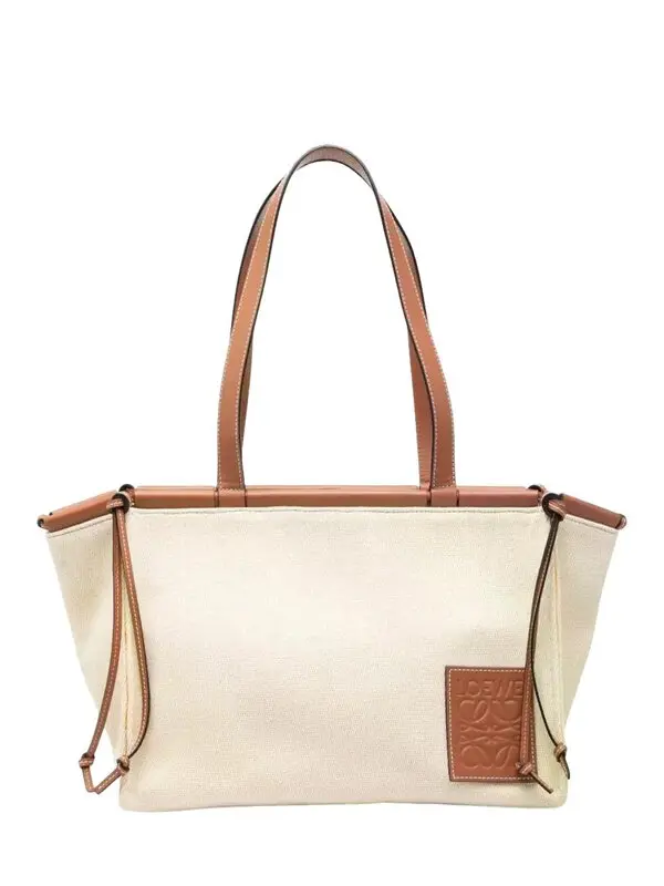 Loewe Small Canvas Cushion Tote - Brown
