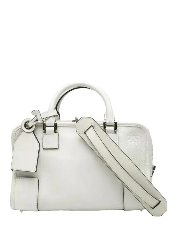 Loewe 2016 Leather Amazona 23 Satchel - White