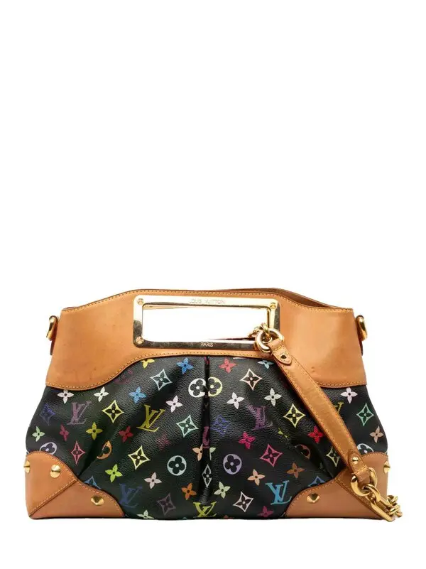 LOUIS VUITTON 2011 Monogram Multicolore Judy Mm Satchel - Black