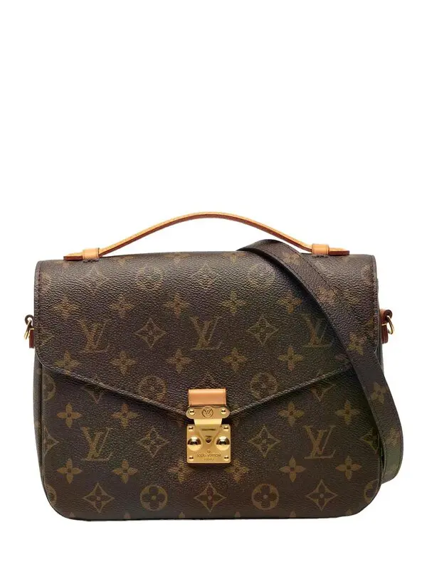LOUIS VUITTON 2021 Monogram Pochette Metis Satchel - Brown