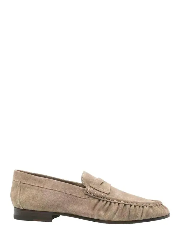 Tagliatore Gathered-detail Loafers - Neutrals