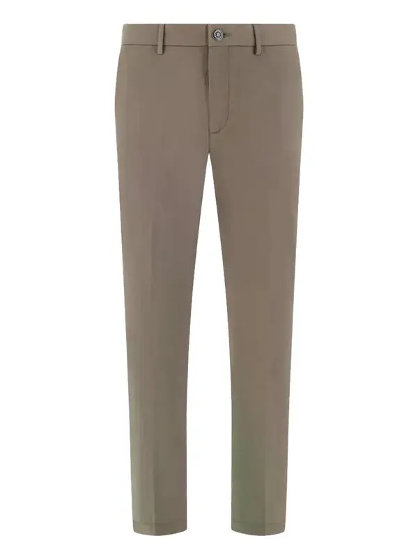 Boggi Milano Diagonal Pocket Trousers - Brown