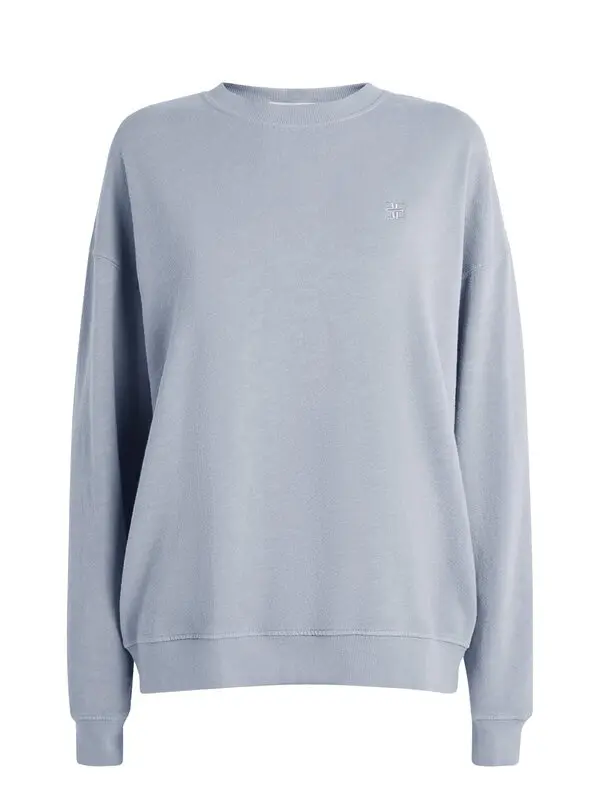 Eterne Cotton Oversized Sweatshirt - Grey