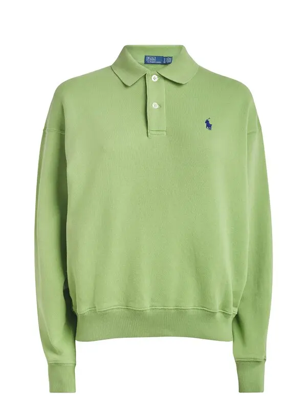 Polo Ralph Lauren Cotton-blend Polo Sweater - Green