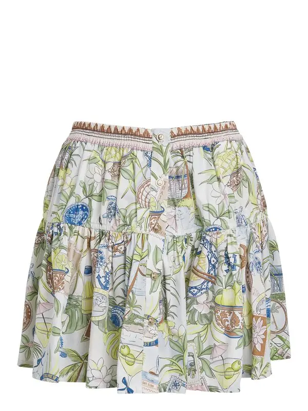Maje Printed Mini Skirt - White