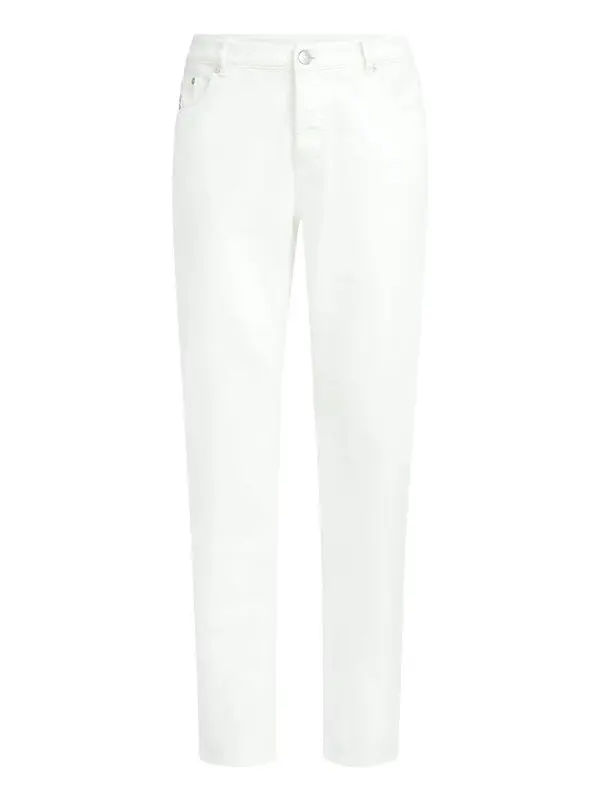 Brunello Cucinelli Comfort Straight-leg Jeans - White