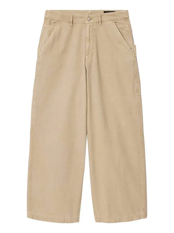ALLSAINTS Organic Cotton Barrel Leg Trousers - Brown