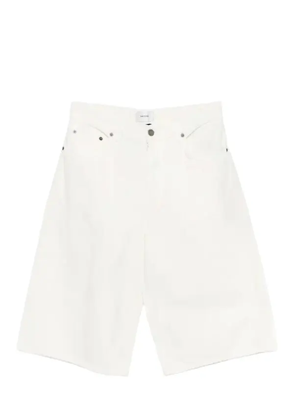 HAIKURE Becky Denim Shorts - White