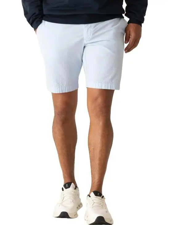 DEKE 8.5-inch Flat Front Twill Bermuda Shorts - Ice Water