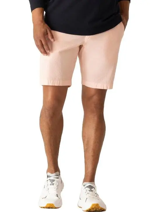 DEKE 8.5-inch Flat Front Twill Bermuda Shorts - Rose All Day