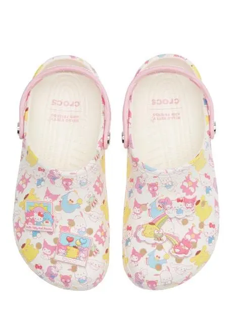 CROCS Gender Inclusive Hello Kitty & Friends Classic Clogs - Pink Multi