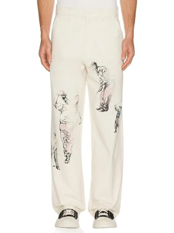 STUDENTS GOLF Francis Work Pants - Off White