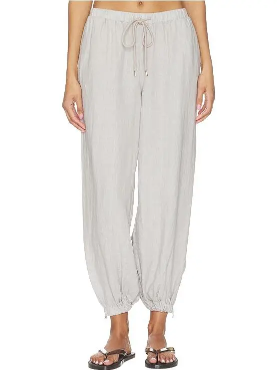 L'Agence Mariko Jogger With Zipper - Grey