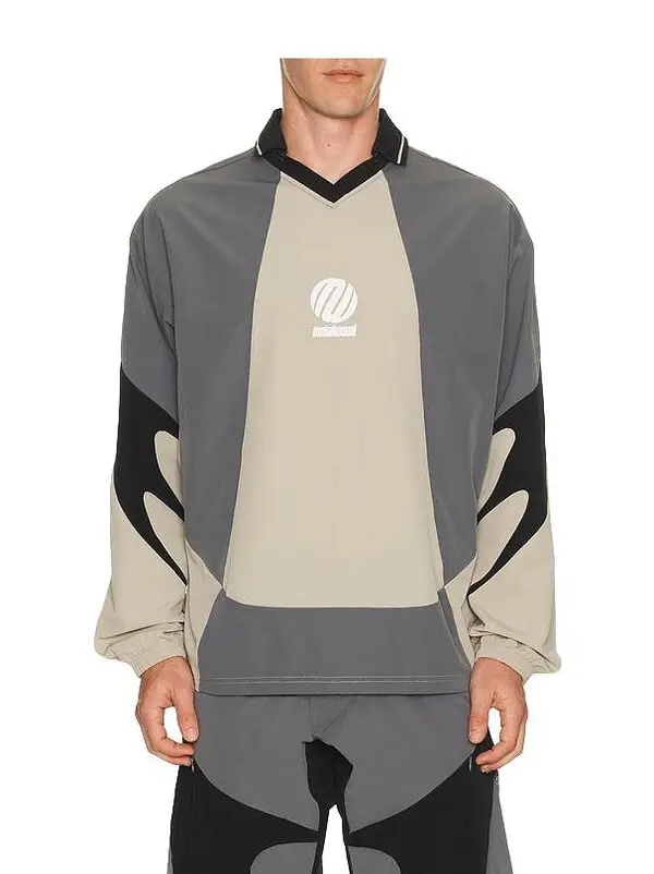 METALWOOD STUDIO Machine Longsleeve Polo - Grey