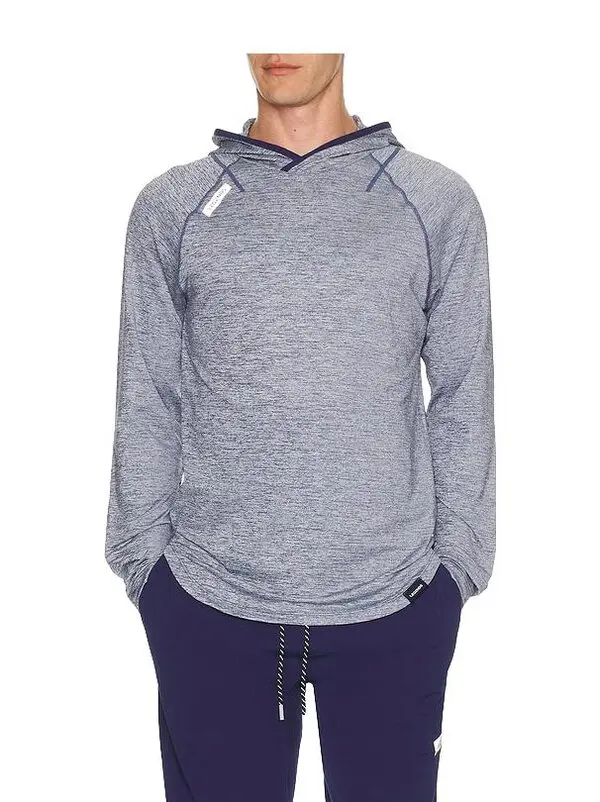 LEGENDS Enzo Long Sleeve Tee Hoodie - Blue