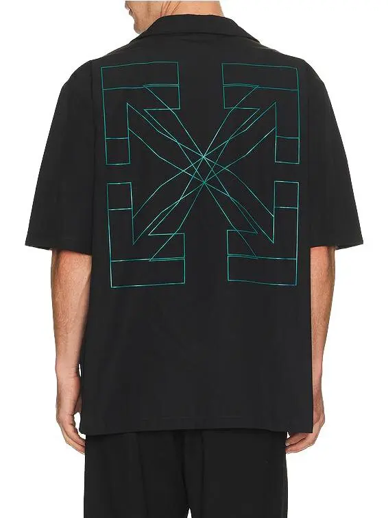 Off-White Double Arrow Bowling Shirt In . Also - Black