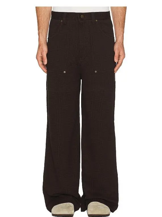 ISA BOULDER Loop Patch Pants - Chocolate