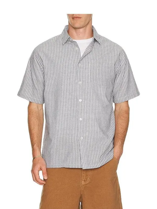 FORMER Reynolds Stripe Shirt In . Also - Blue