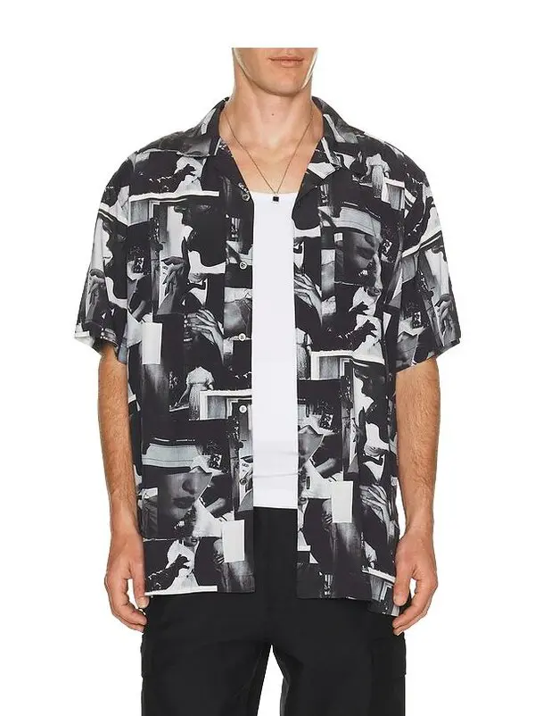 VOWELS Printed Still Shirt In . Also - Black
