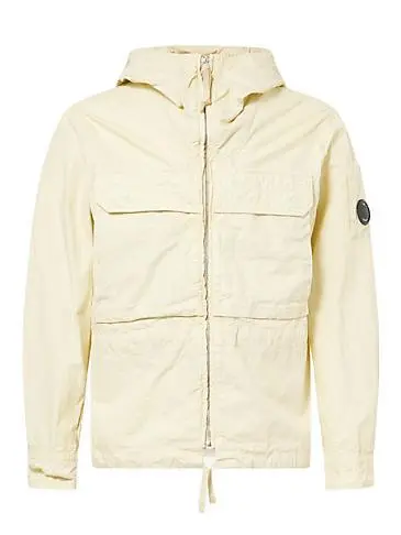 C.P. COMPANY Micro-reps Hooded Lens Cotton Jacket - Frozen Dew