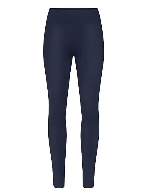 NIKESKIMS Shine Bonded Waist 26-inch Gym Leggings - Navy