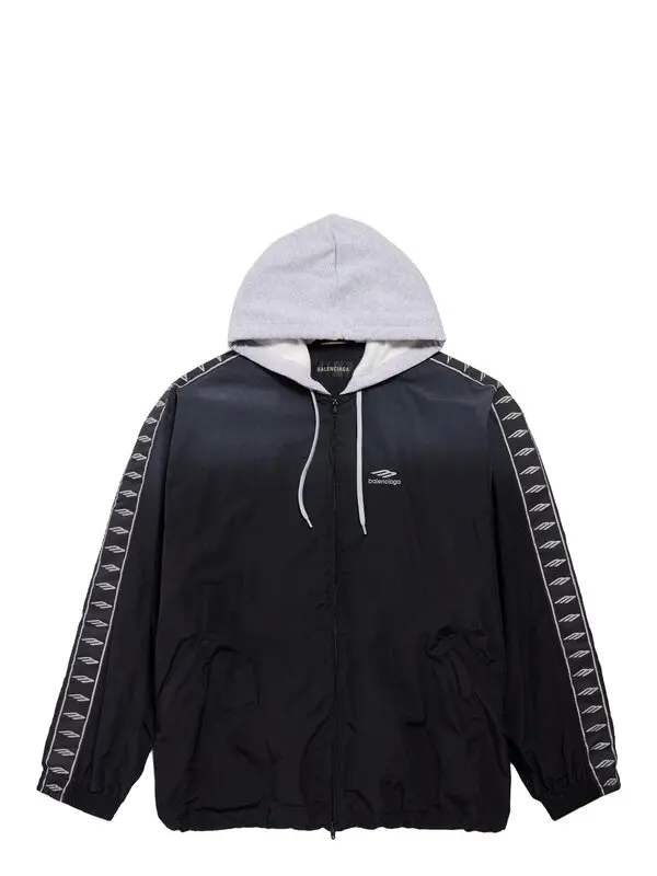 Balenciaga Stripe Tracksuit Jacket - Black