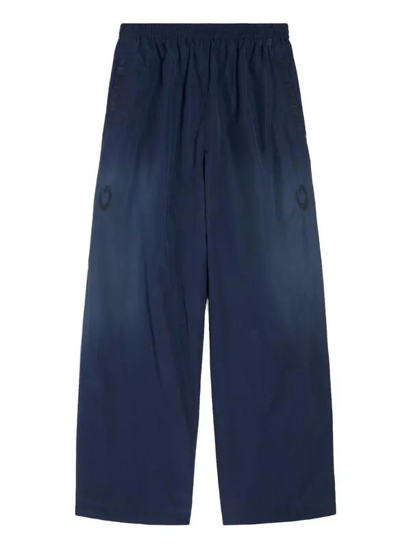 Balenciaga Techno Cotton Poplin Tracksuit Pants - Blue