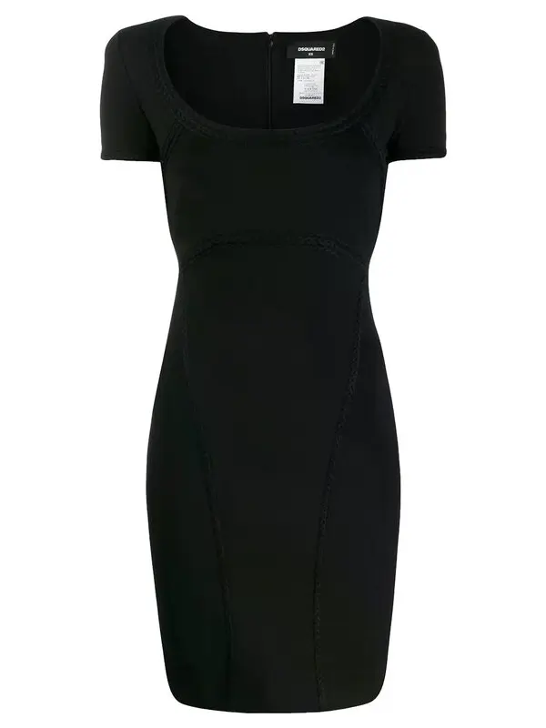 Dsquared2 Fitted Mini Dress - Black