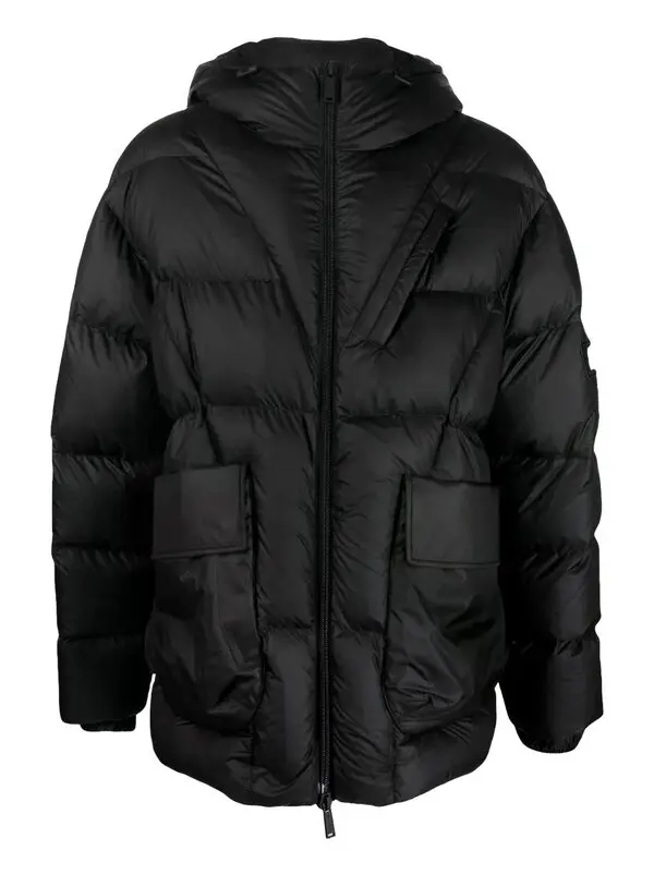 Dsquared2 Hooded Padded Down Coat - Black