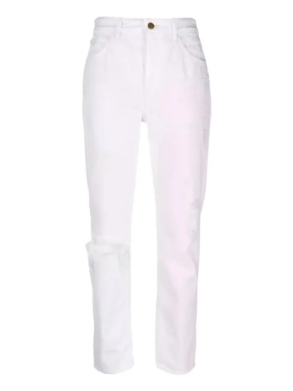 WASHINGTON DEE-CEE Slim-cut Ripped Jeans - White