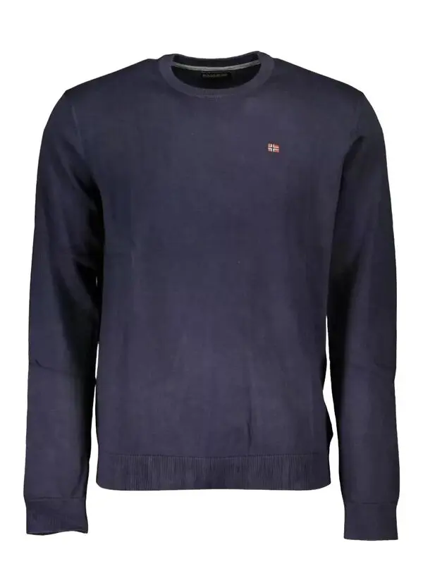 NAPAPIJRI Logo-patch Crew-neck Sweater - Blue
