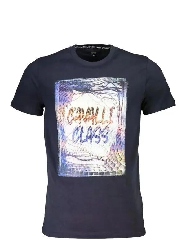 Roberto Cavalli Graphic-print T-shirt - Blue