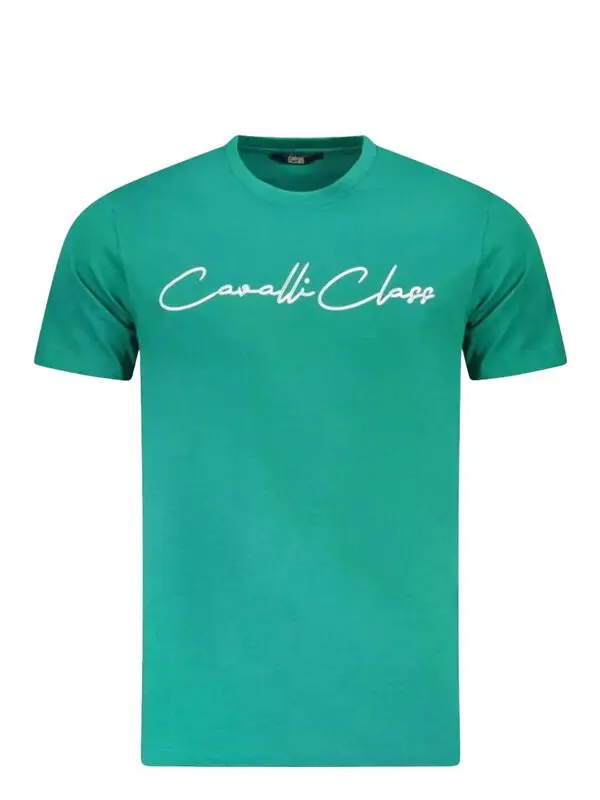 Roberto Cavalli Logo-print Cotton T-shirt - Green