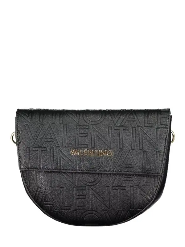 MARIO VALENTINO Logo-lettering Cross Body Bag - Black