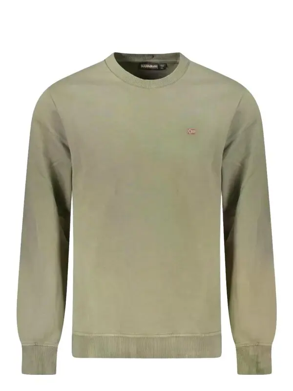 NAPAPIJRI Logo-embroidered Crew-neck Sweater - Green