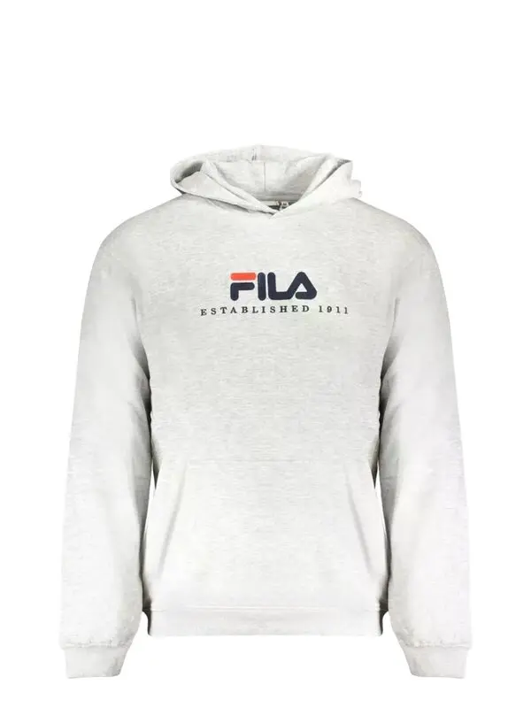 FILA Logo Detail Hoodie - Grey