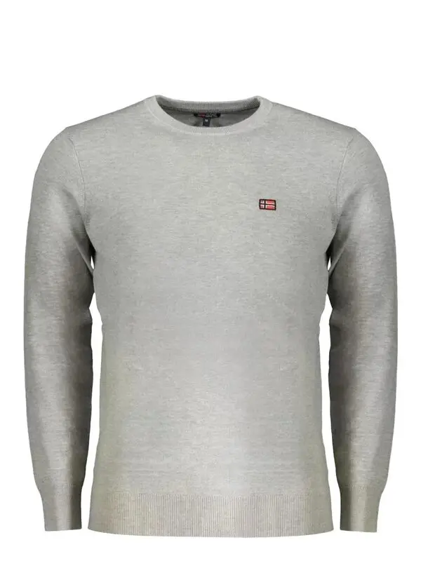NORWAY 1963 Logo-patch Crew-neck Sweater - Grey
