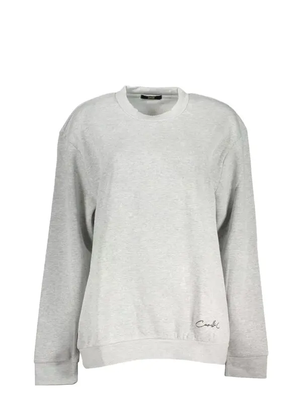 Roberto Cavalli Logo-embroidered Crew-neck Sweatshirt - Grey