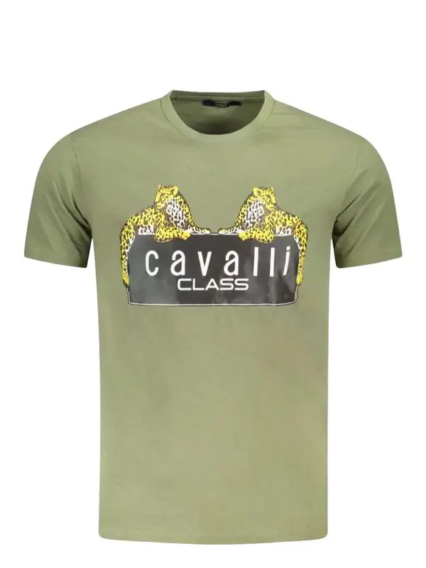 Roberto Cavalli Leopard-print T-shirt - Green