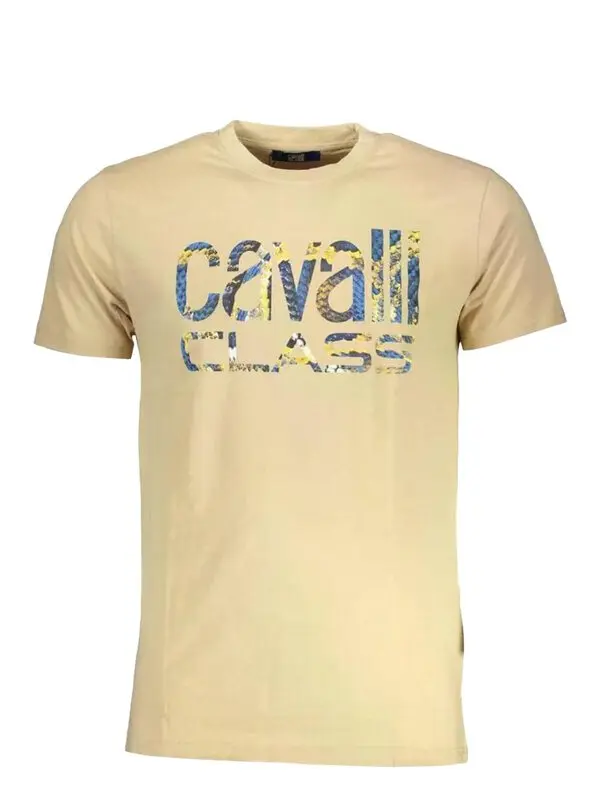 Roberto Cavalli Logo-print Crew-neck T-shirt - Neutrals