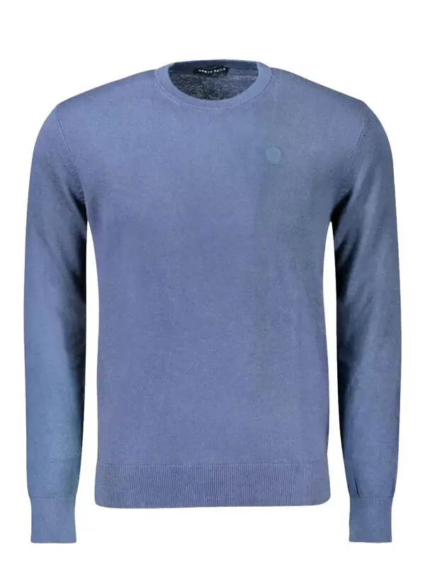 NORTH SAILS Logo-detail Crew Neck Sweater - Blue
