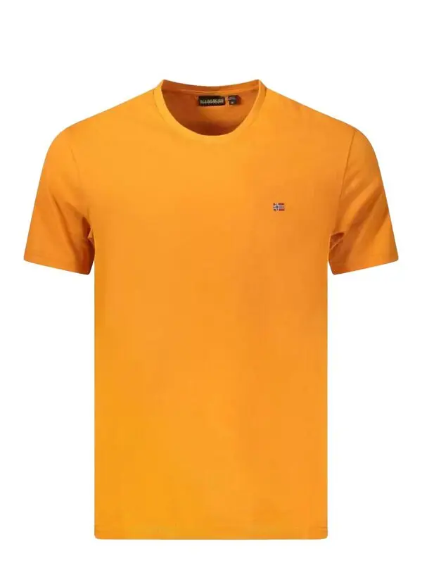 NAPAPIJRI Logo-embroidered Cotton T-shirt - Orange