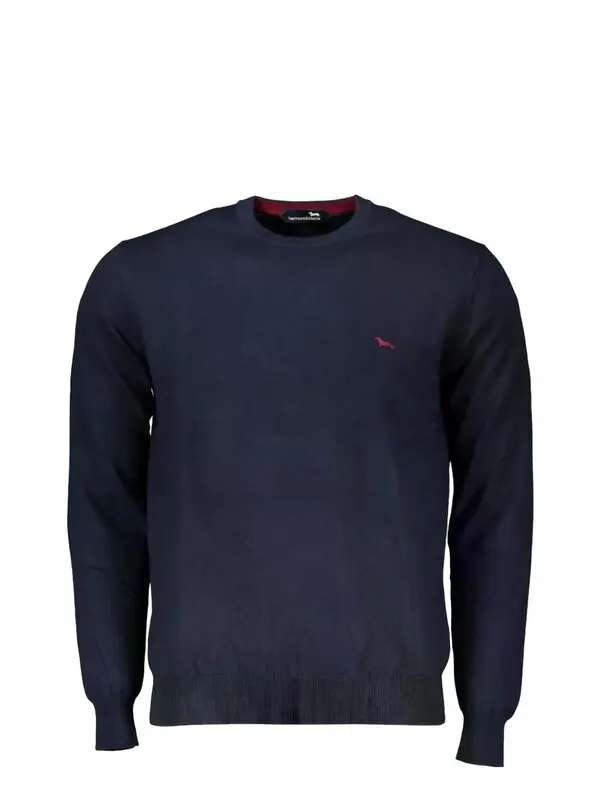 HARMONT & BLAINE Embroidered Crew-neck Sweatshirt - Blue