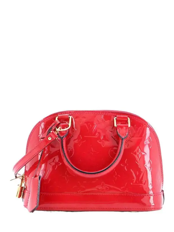 LOUIS VUITTON Alma Handbag Monogram Vernis Bb - Red